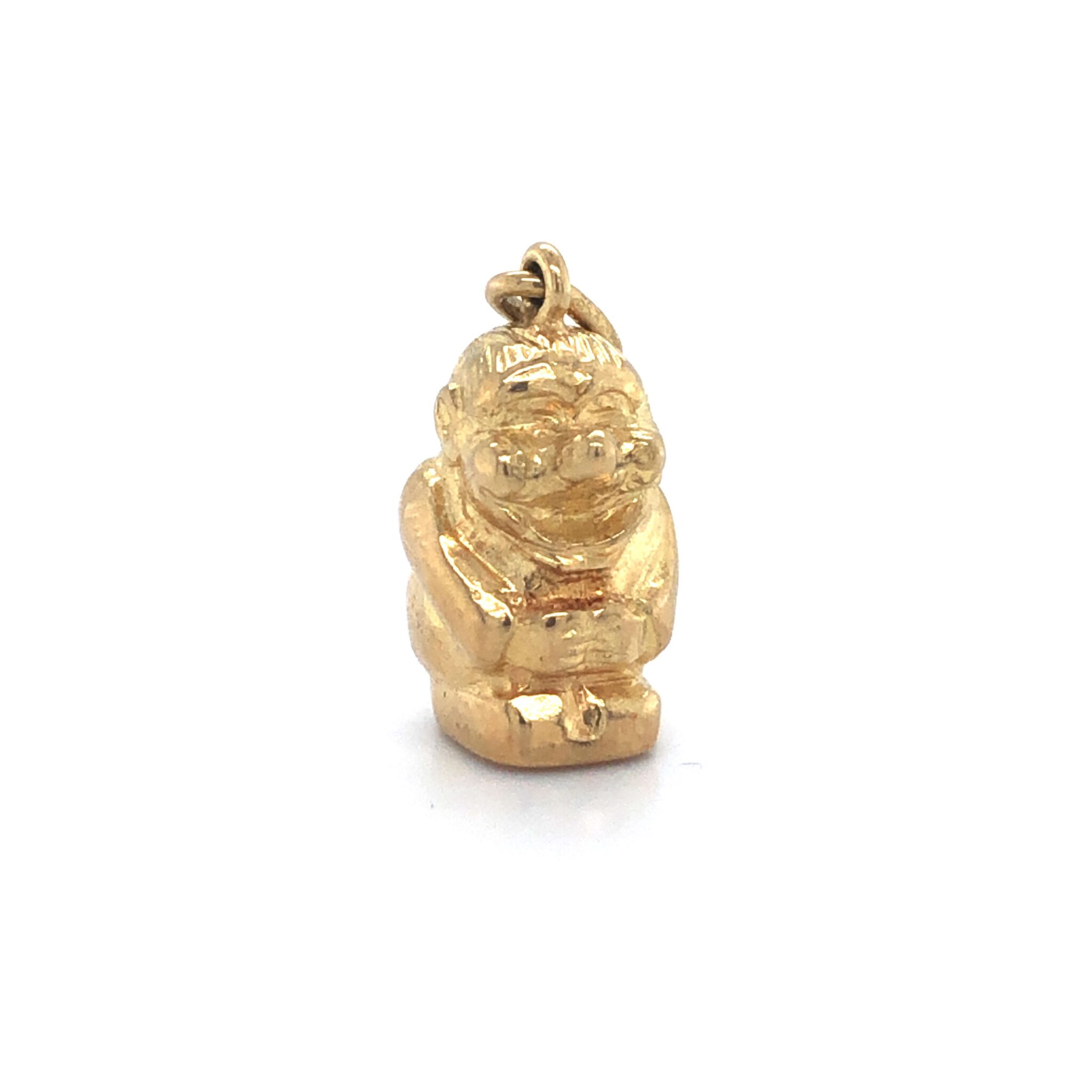 Vintage Norse Laughing Troll Doll Charm or Pendant 14k Yellow Gold ...